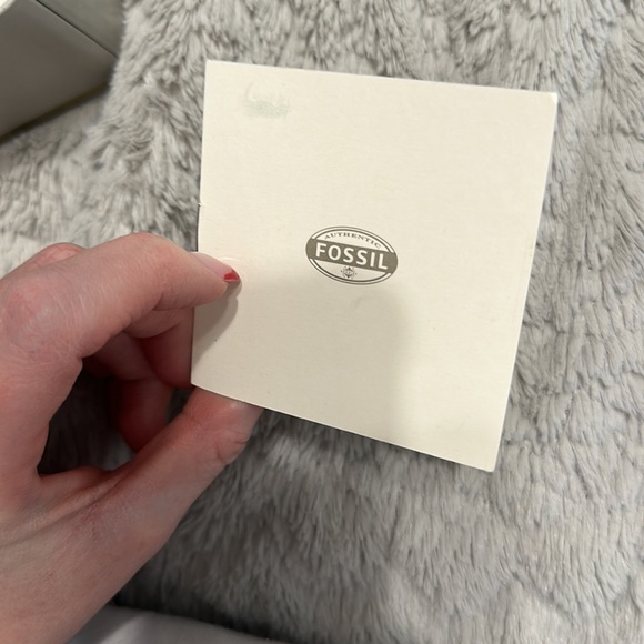 Fossil | Accessories | Fossil White Sparkly Watch | Poshmark